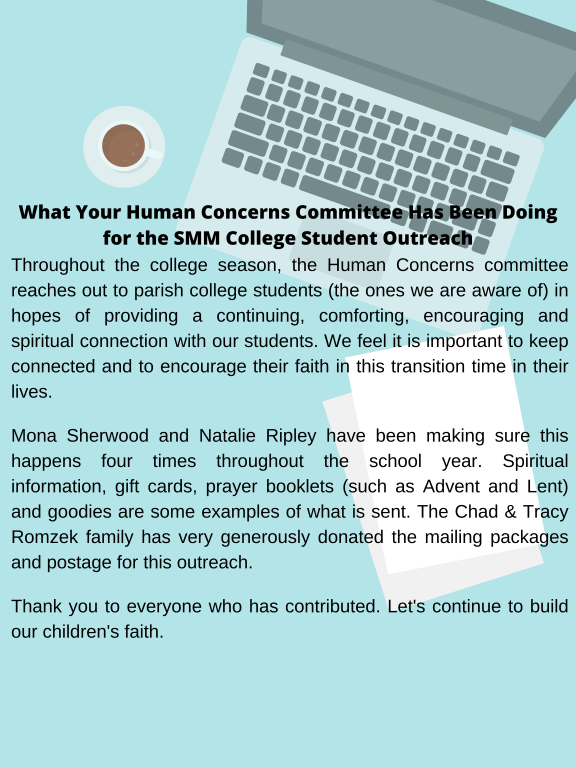 Human Concerns Committee | Saint Margaret Mary Catholic Community
