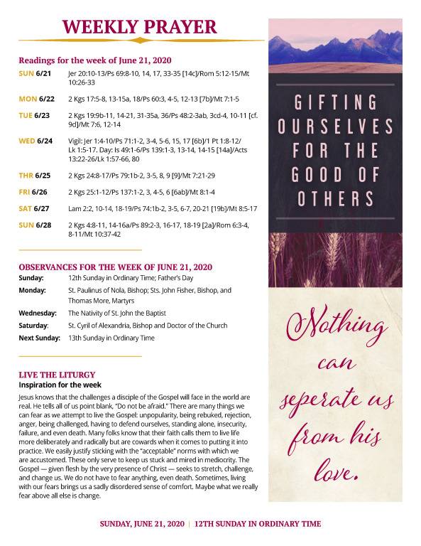 WEEKLY PRAYER | St. Mary's Church