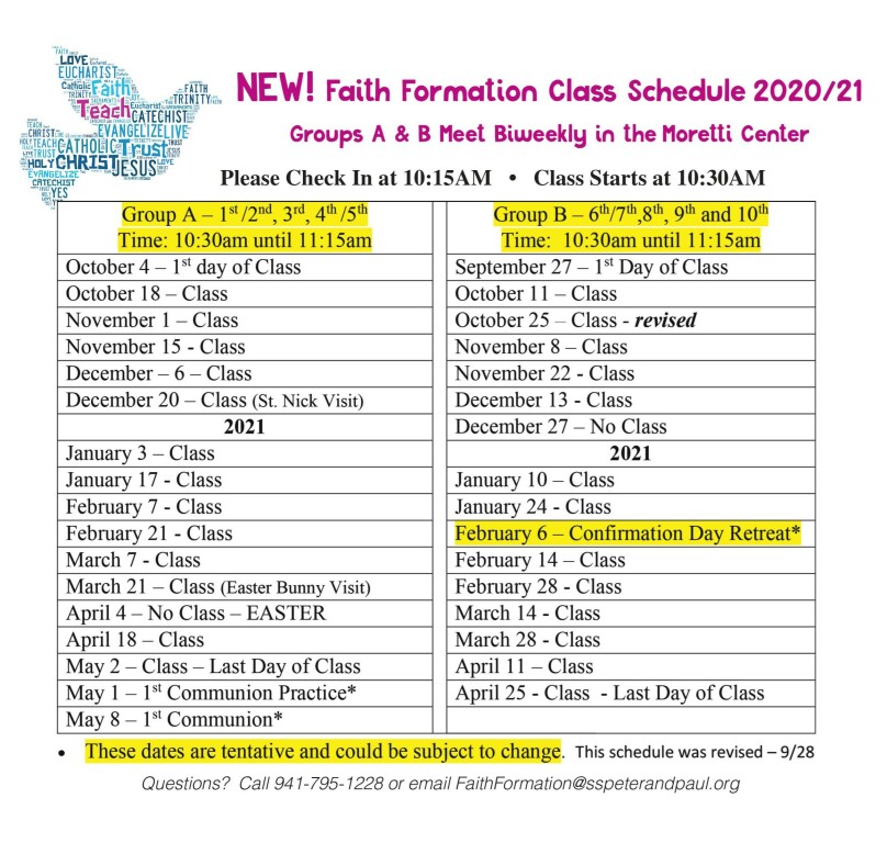 Faith Formation | Ss. Peter and Paul the Apostles