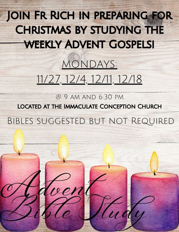 Upcoming Parish Events | Immaculate Conception Parish and St. Jude ...