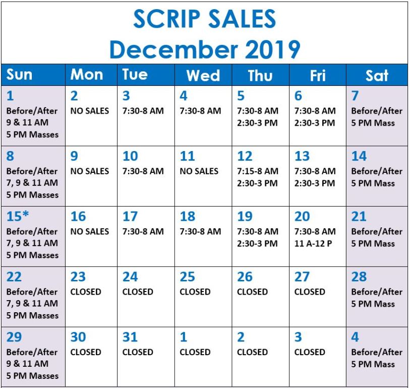 Scrip & eScrip | St. Patrick Church