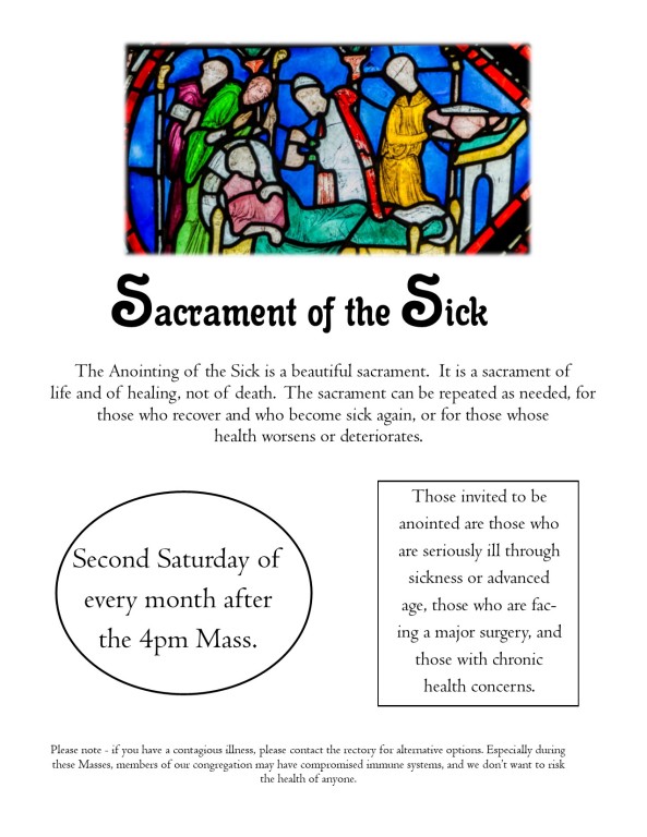 Sacrament of the Sick | St. Mary's Parish