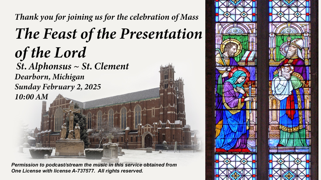 Livestream Schedule | St. Alphonsus-St. Clement Parish