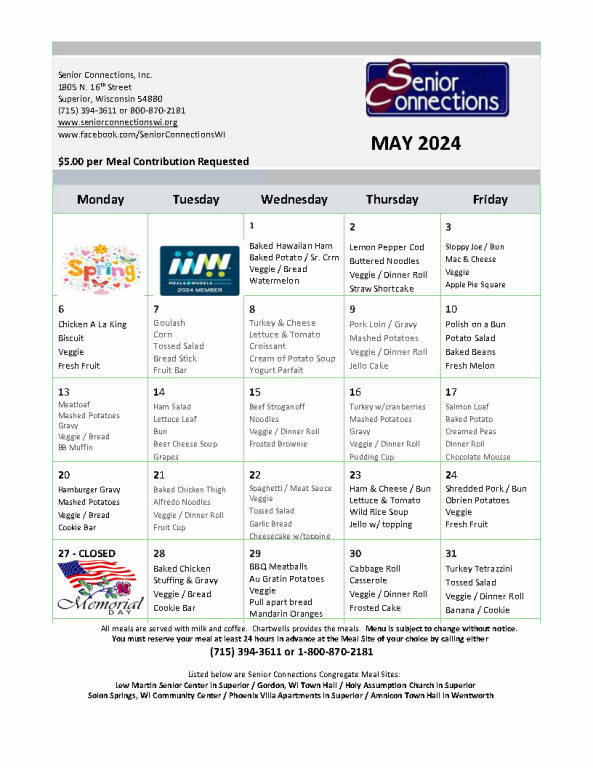 Congregate Meals | Senior Connections - Serving Seniors in Douglas ...