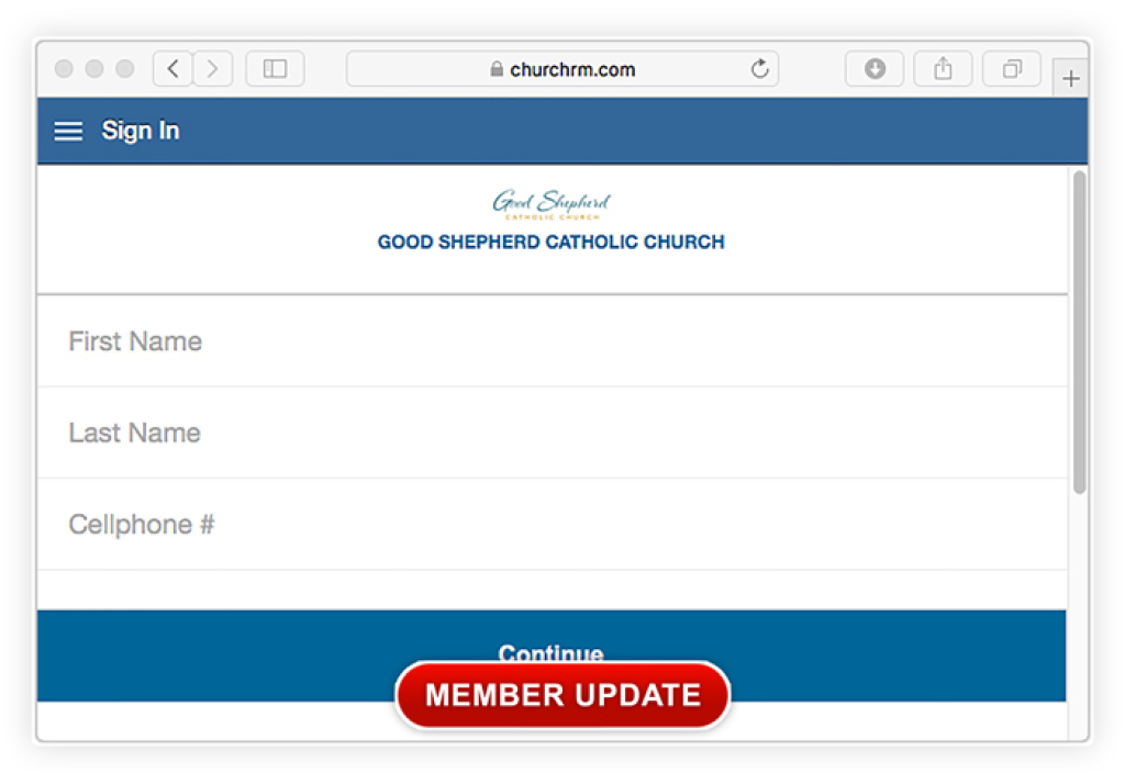 Membership Registration / Update | Good Shepherd Catholic Church ...