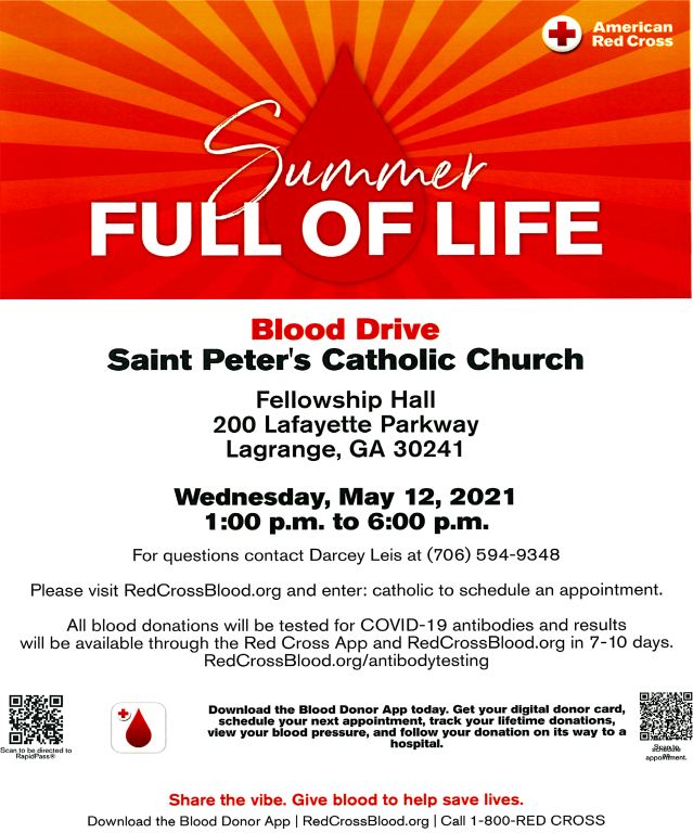 Event Flyers | St. Peter's Catholic Church